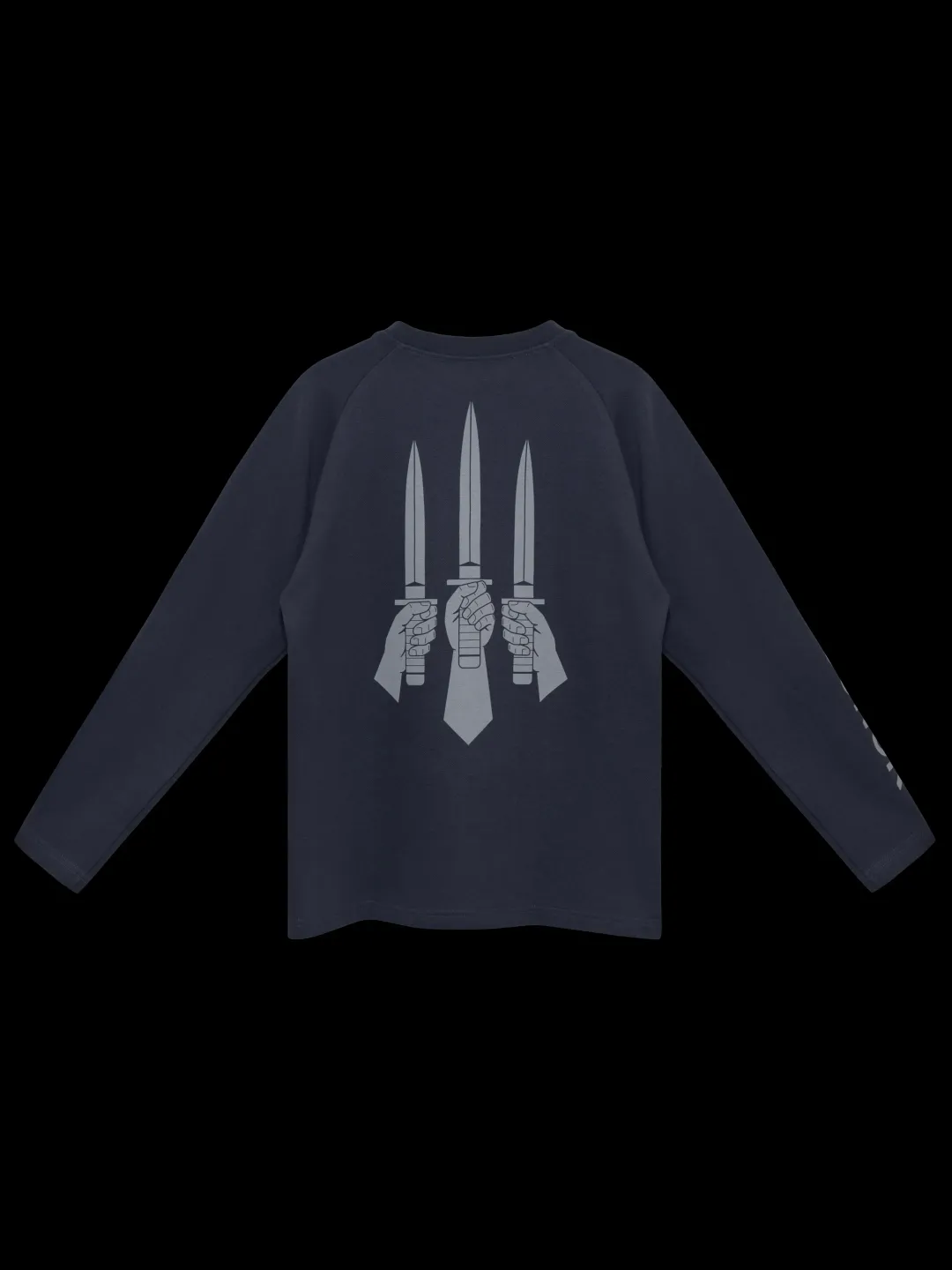 LONG SLEEVE THREE SWORDS GRAY
